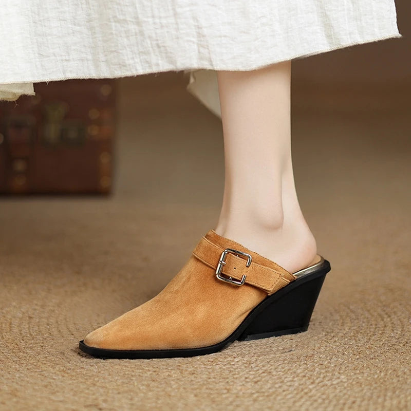 Elmer Suede Mules – RileyRiver