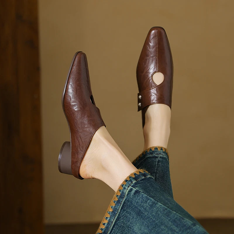 Agnit Genuine Leather Mules – RileyRiver