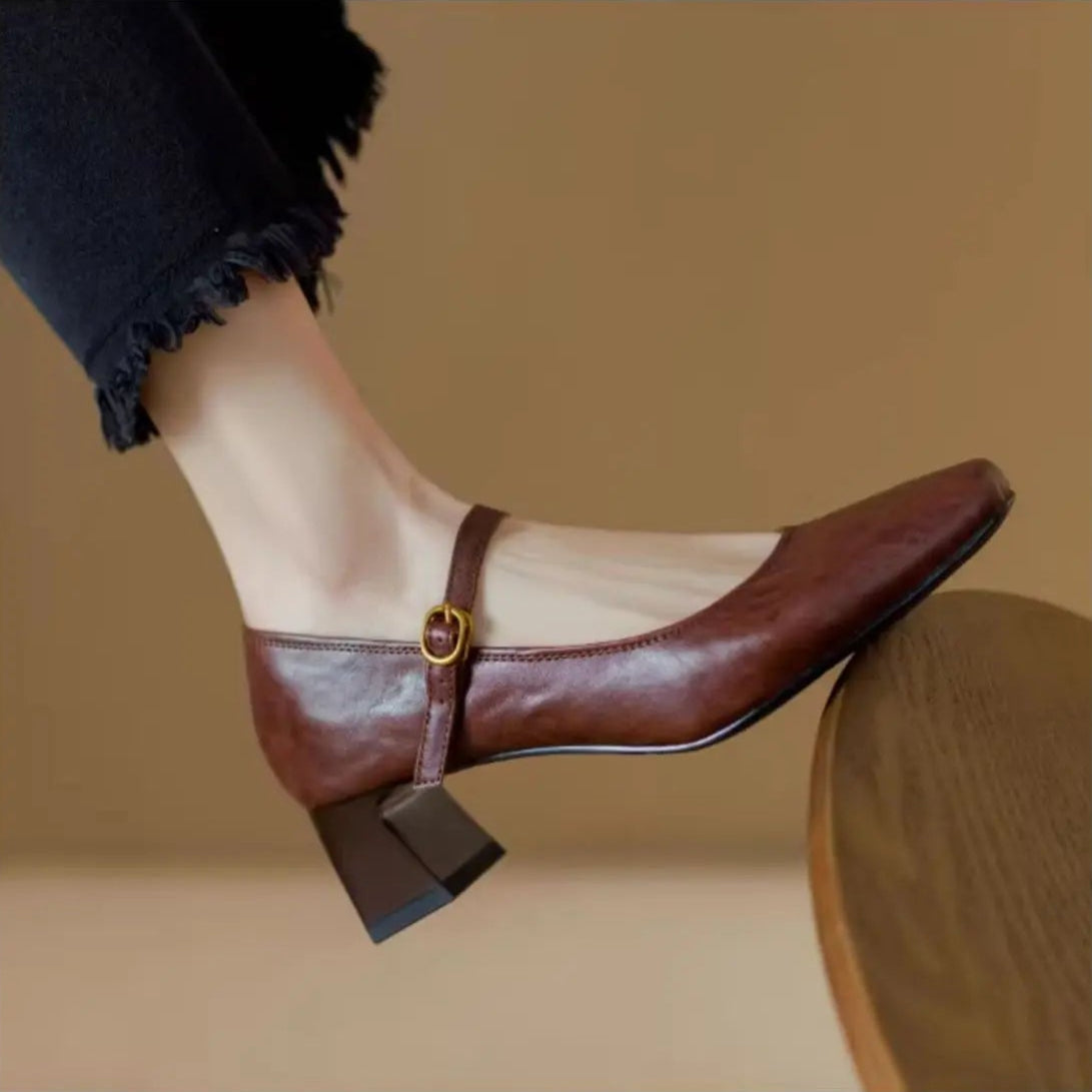 Remina Genuine Leather Heels – RileyRiver